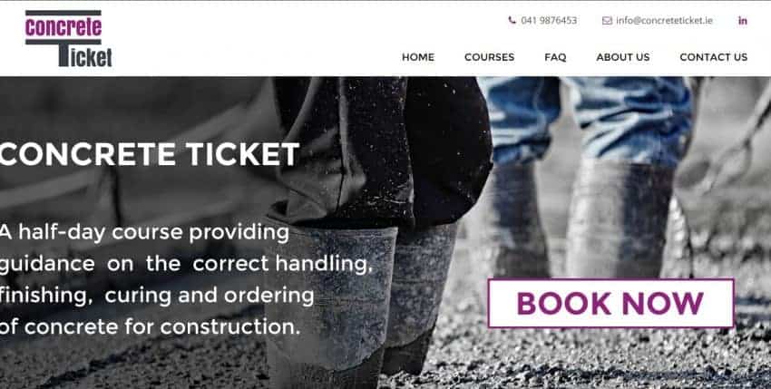 New website for The Irish Concrete Society - Blueberry Design Ltd