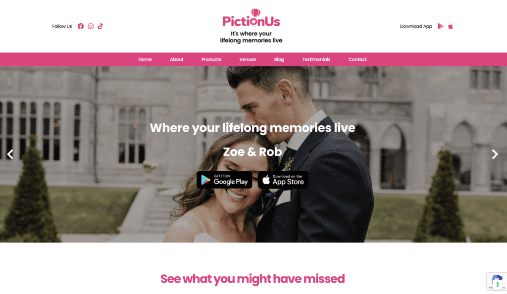 New website launched for PictionUs - Blueberry Design Ltd