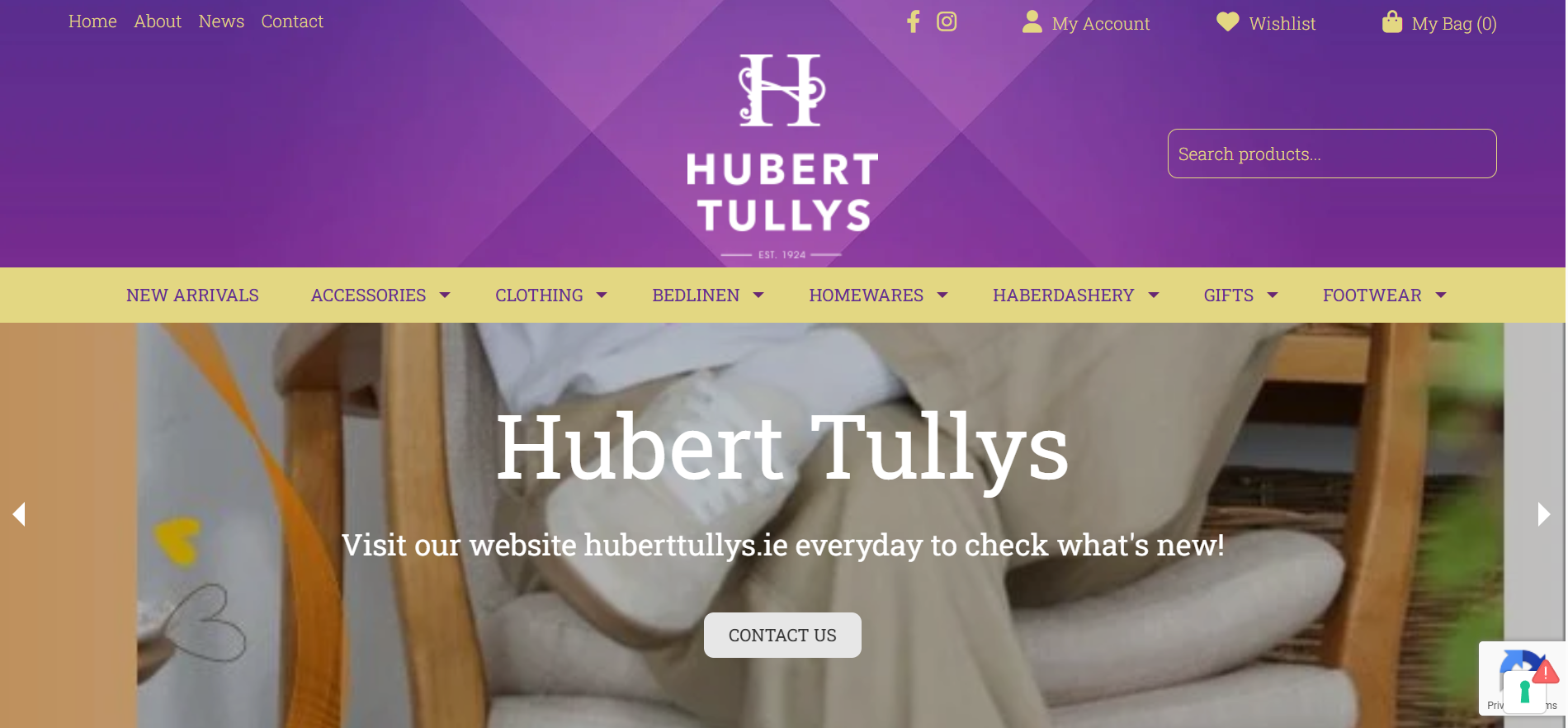 The New HubertTullys.ie Website is Live - Blueberry Design Ltd
